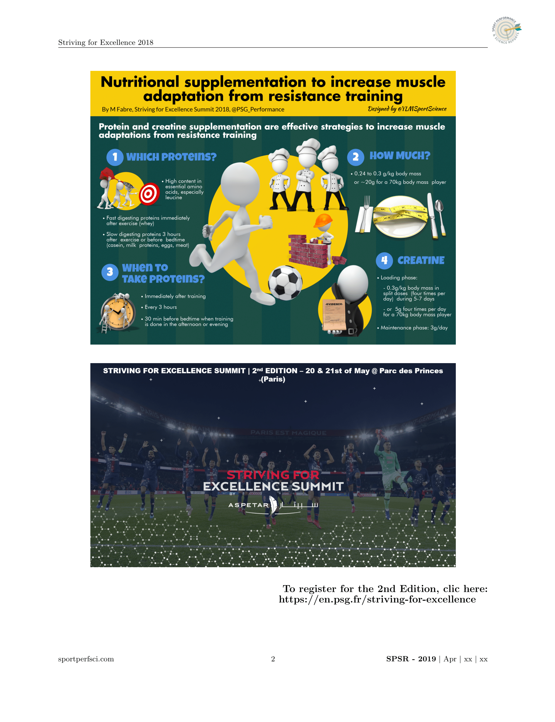 PSG Striving for Excellence Summit 2018: Strength training in football ...